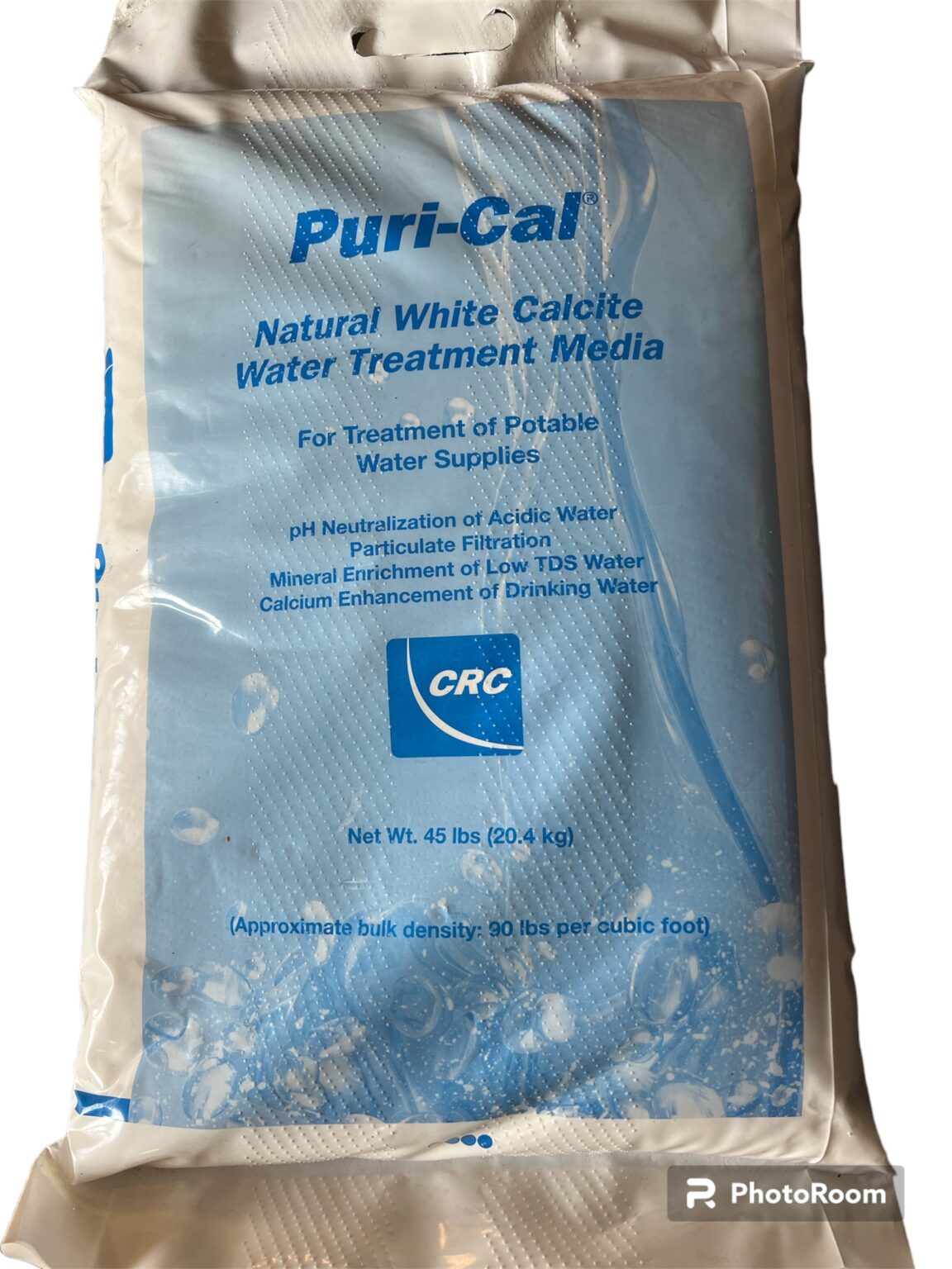 Calcite filter media ph acid neutralizer tanks 1/2 c ft - Aqua True Blue