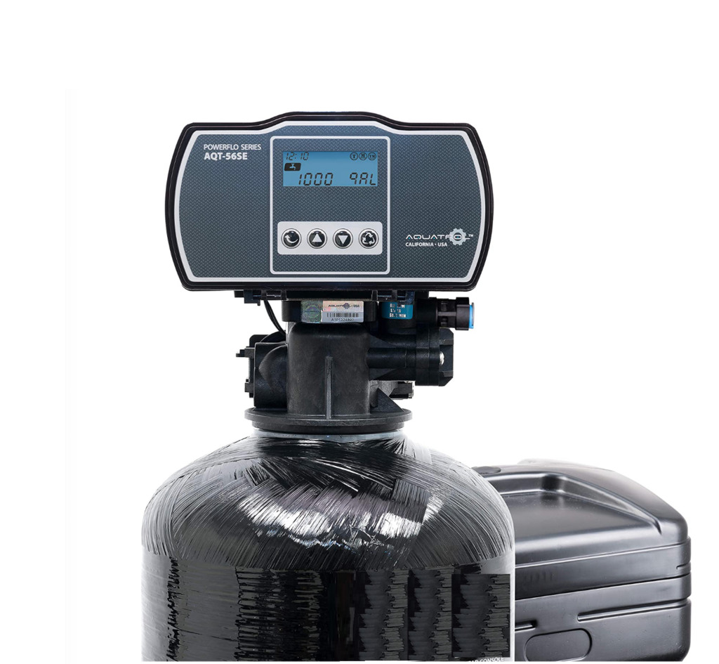 Iron Pro 2 Fleck 5600SXT Whole House Water Softener + Softening Resin - Aqua True Blue